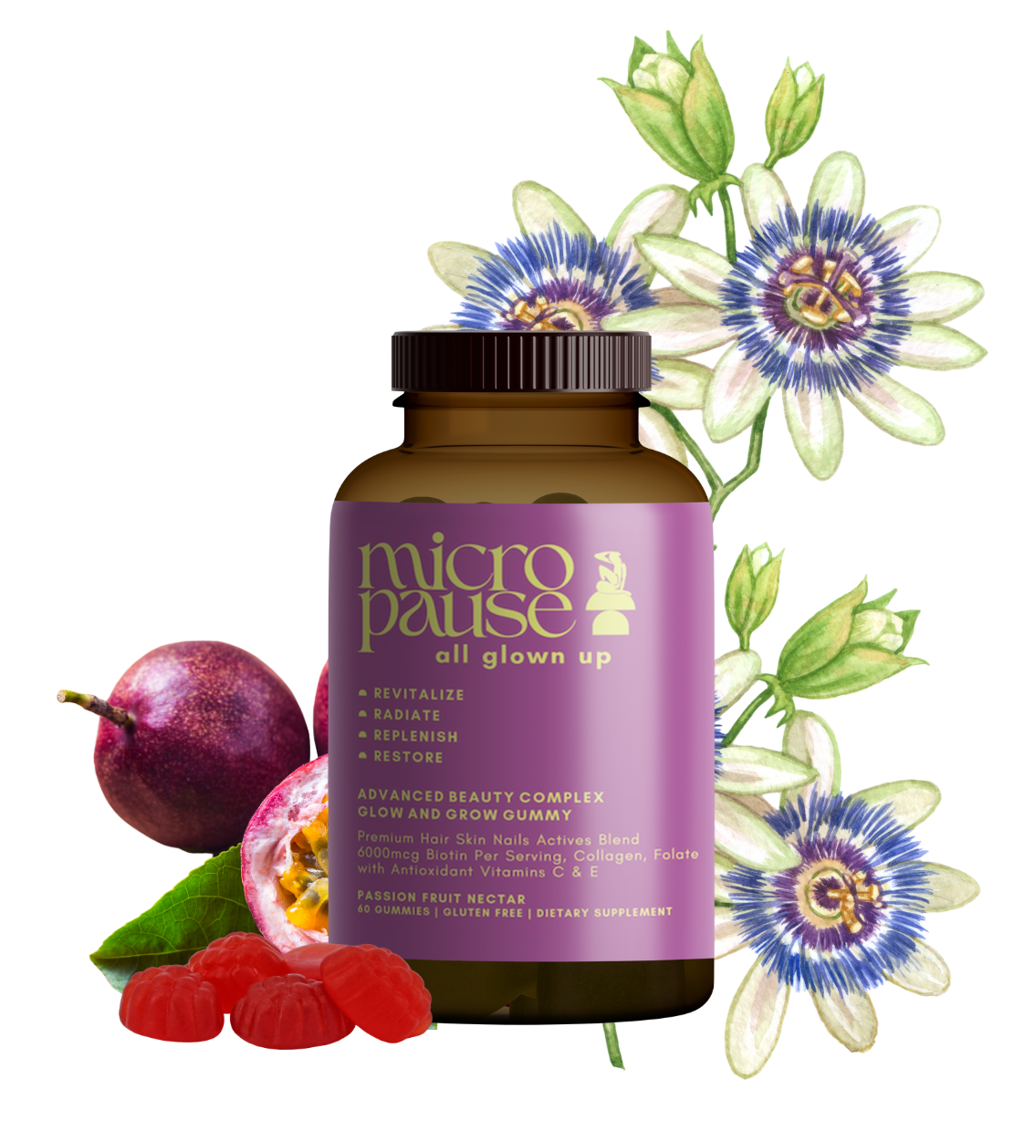 Delicious Daily Wellness Gummies For Perimenopause – Micropause